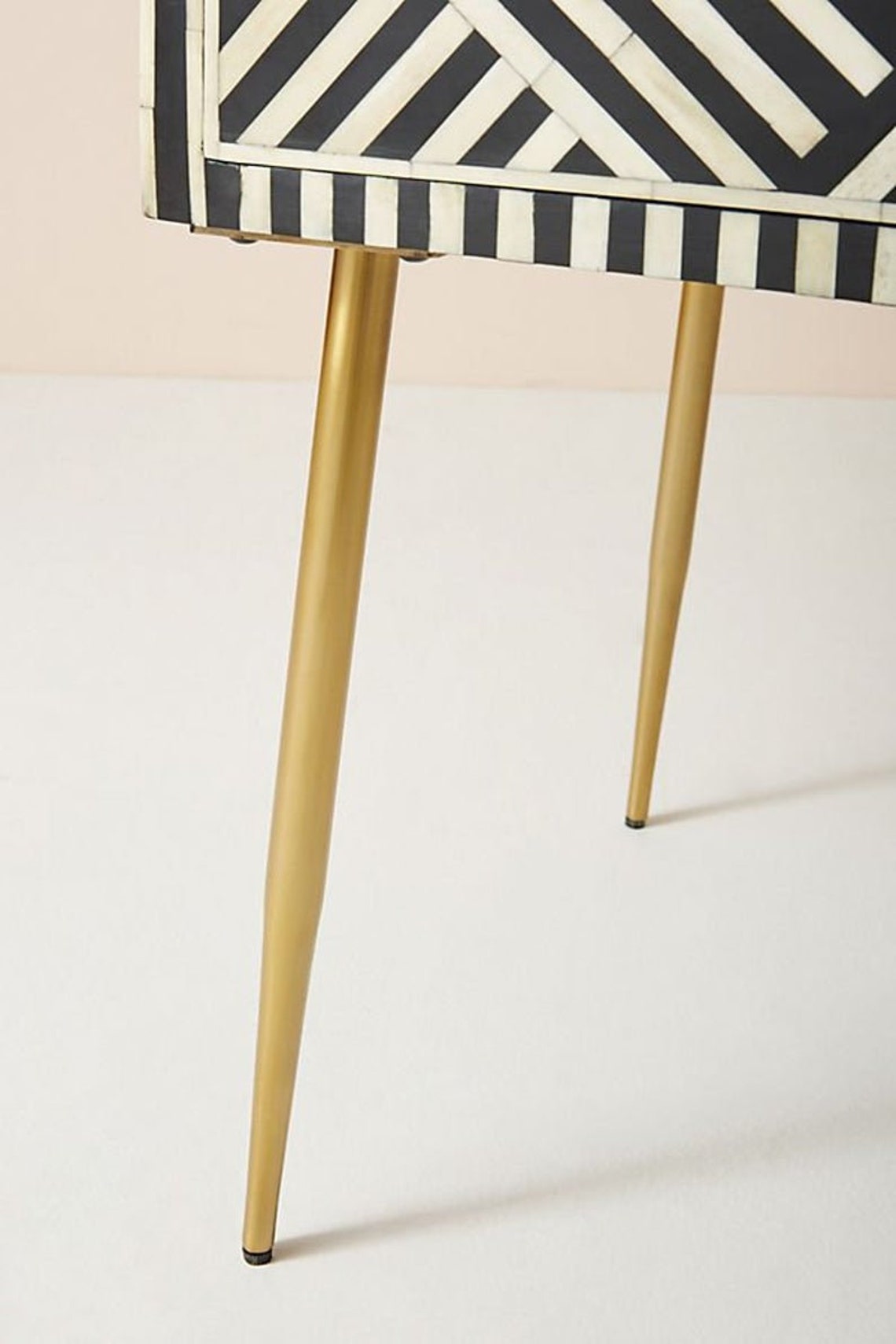 Bone Inlay Optical Desk Black Bone Inlay Optical Table - Etsy