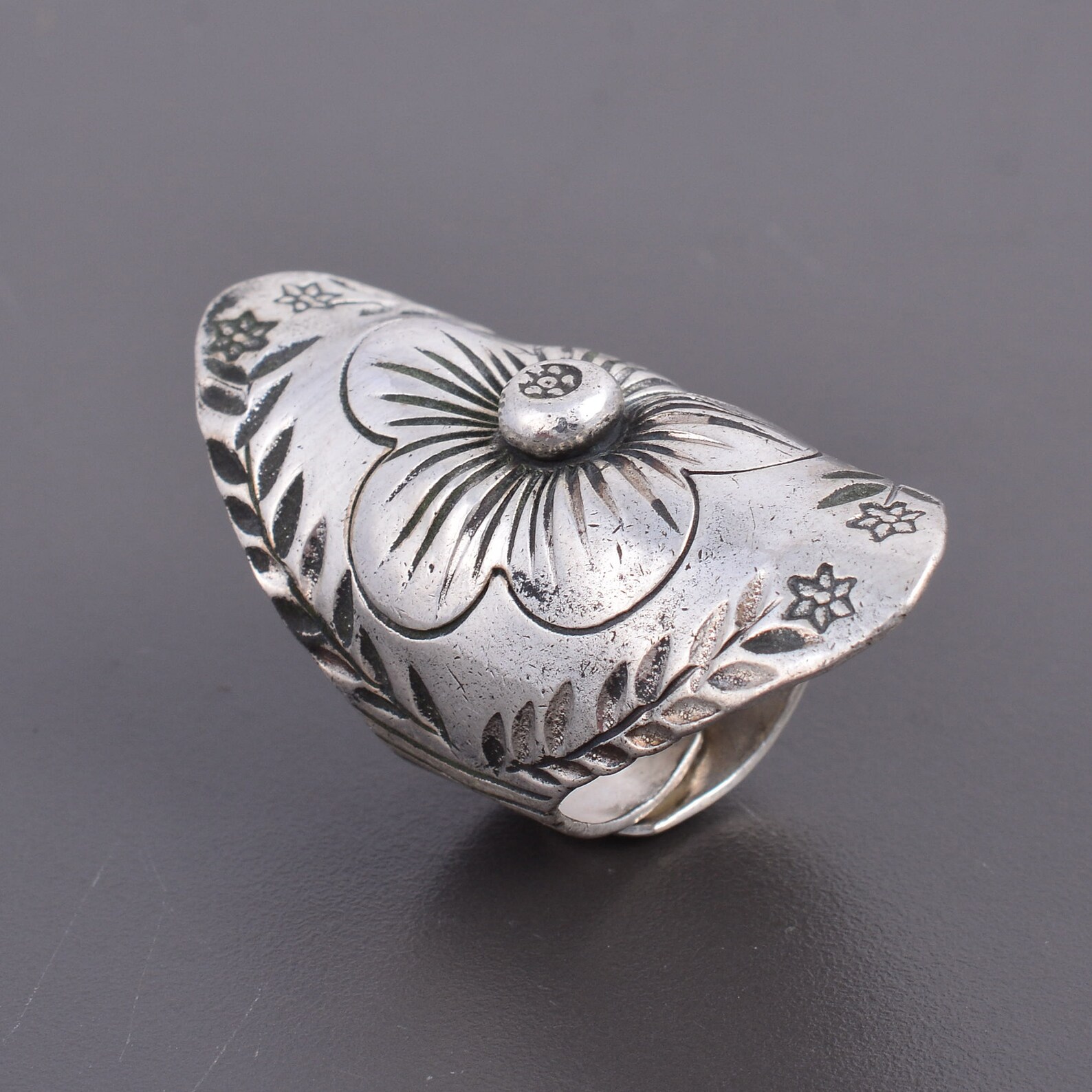 Silver Mandala Ring Sterling Silver Ring Mandala Jewelry - Etsy