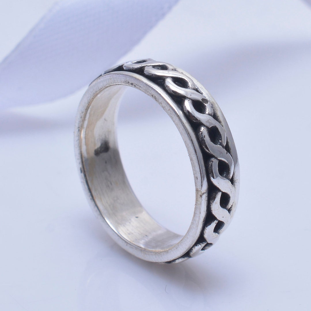Sterling Silver Celtic Weave Ring/ Endless Weave / Celtic Ring ...