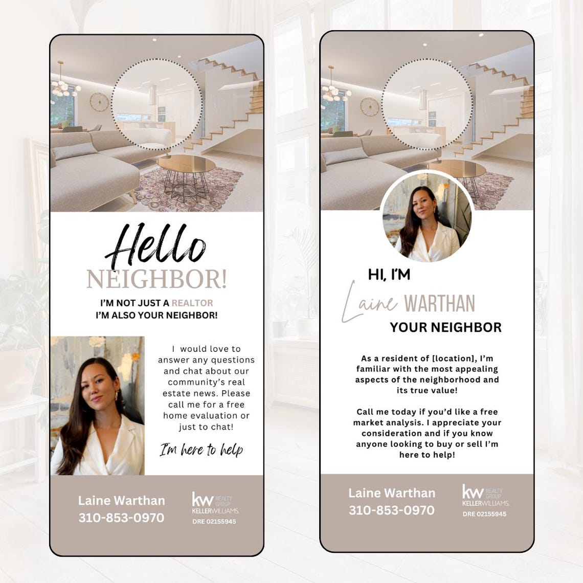 Realtor Door Hanger Template, Digital File, Selling or Buying Door ...