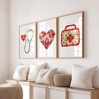 Medical Gallery Set of 6, Minimalist Print, Health Care Poster, Doctor ...