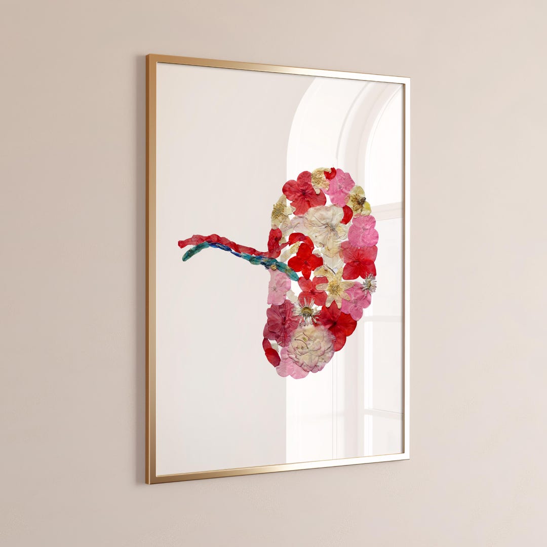 Digital Spleen Wall Art | Botanical Anatomy Print | Medical Office ...