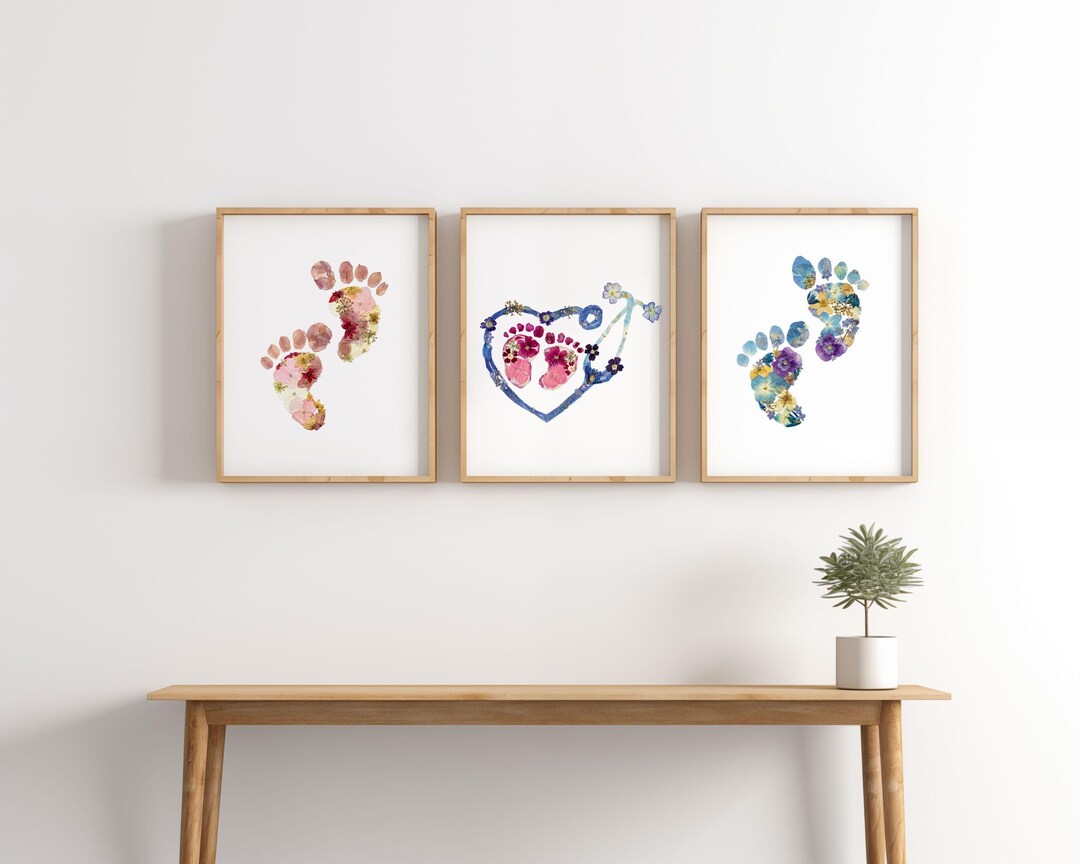 Printable Neonatologist Wall Art Baby Feet & Stethoscope Medical Poster ...