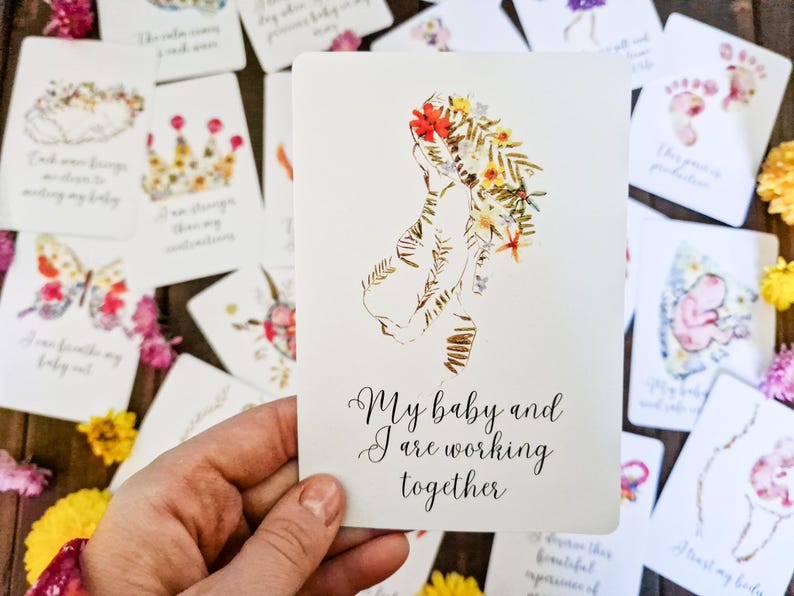 20 Pregnancy and Birth Affirmation Cards, Positive Affirmations, Self ...