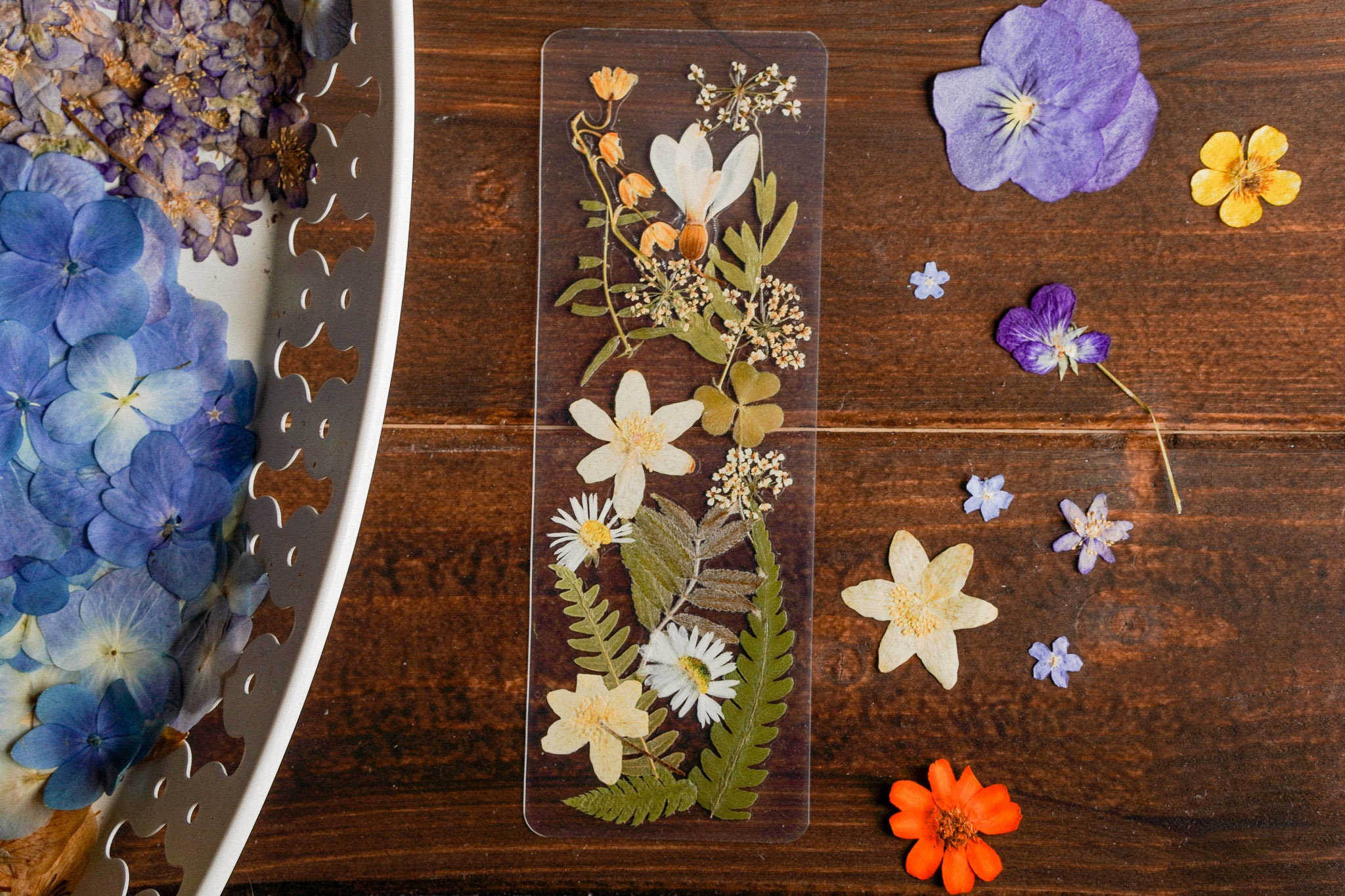 Pressed Flower Bookmark - Etsy