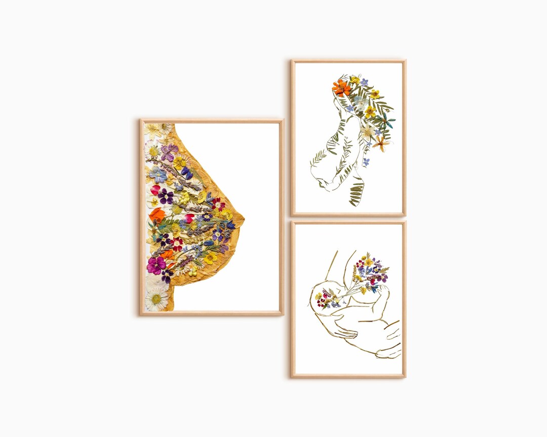 Digital Breastfeeding Art Prints – Nursing & Pregnancy Wall Decor for ...