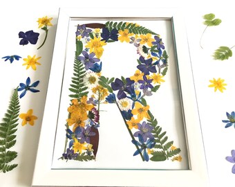 Flower Letter Frame | Etsy