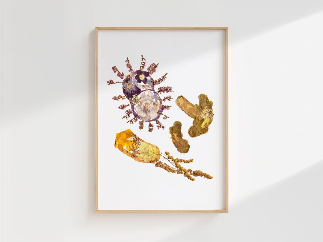 Digital Gut Microbiome Art Print – Science Poster – Biology Wall Decor ...