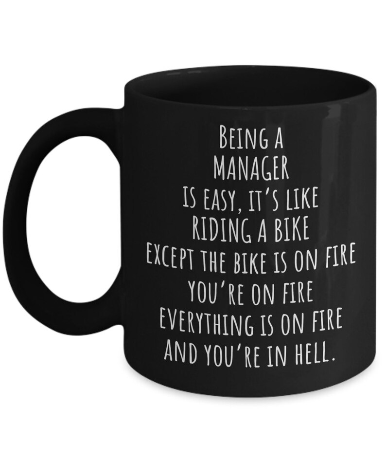 Being a Manager is Easy It's Like Riding a Bike, Funny Sarcastic Gift ...