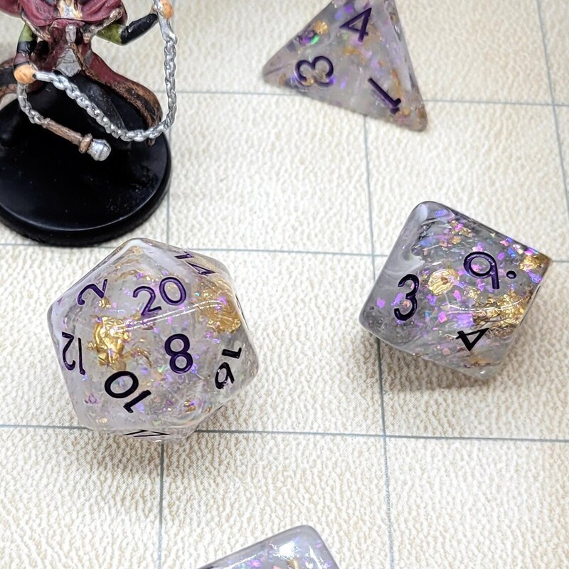 Purple Dice Set - Etsy