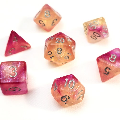 Dragonborn Gold and Black Polyhedral Dice Set for D&D - Etsy