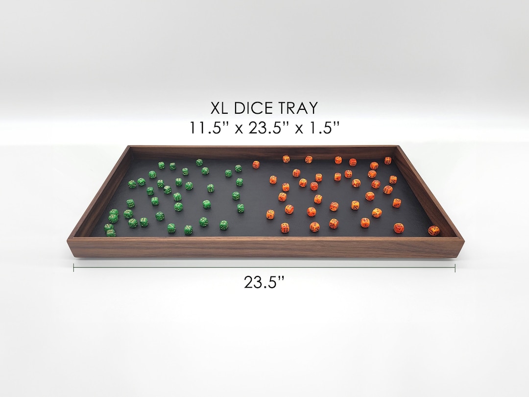 XL Wood Dice Tray - Warhammer 40k, D&D, Dungeons and Dragons, TTRPG ...