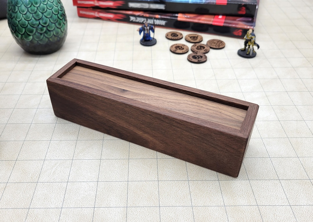 Walnut RPG Dice Vault for Pathfinder, D&D, Dungeons and Dragons ...