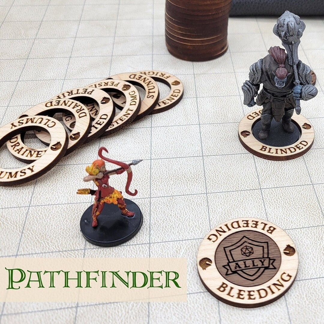Pathfinder Condition Effect Rings (set of 26) Pathfinder Role Playing ...