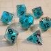 Tide Pool Teal Polyhedral Dice Set for D&D, Pathfinder, and TTRPG Dice ...