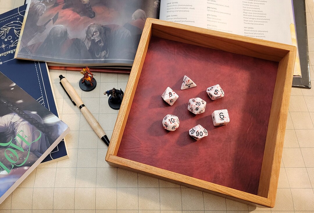 Mini Wood Dice Tray: RPG Gaming, Different Liner Options - Etsy