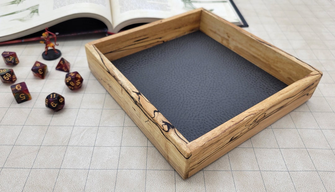Wood Dice Tray (mini) - Pathfinder, D&D, Dungeons and Dragons, Dnd Dice ...