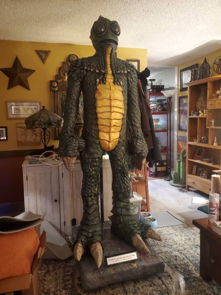 Portland Sleestak Life Sized Free Standing Mixed Media - Etsy