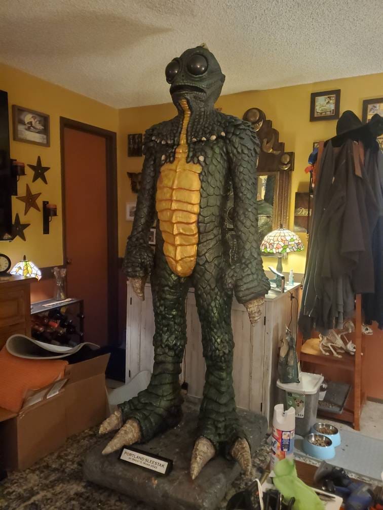 Portland Sleestak Life Sized Free Standing Mixed Media - Etsy