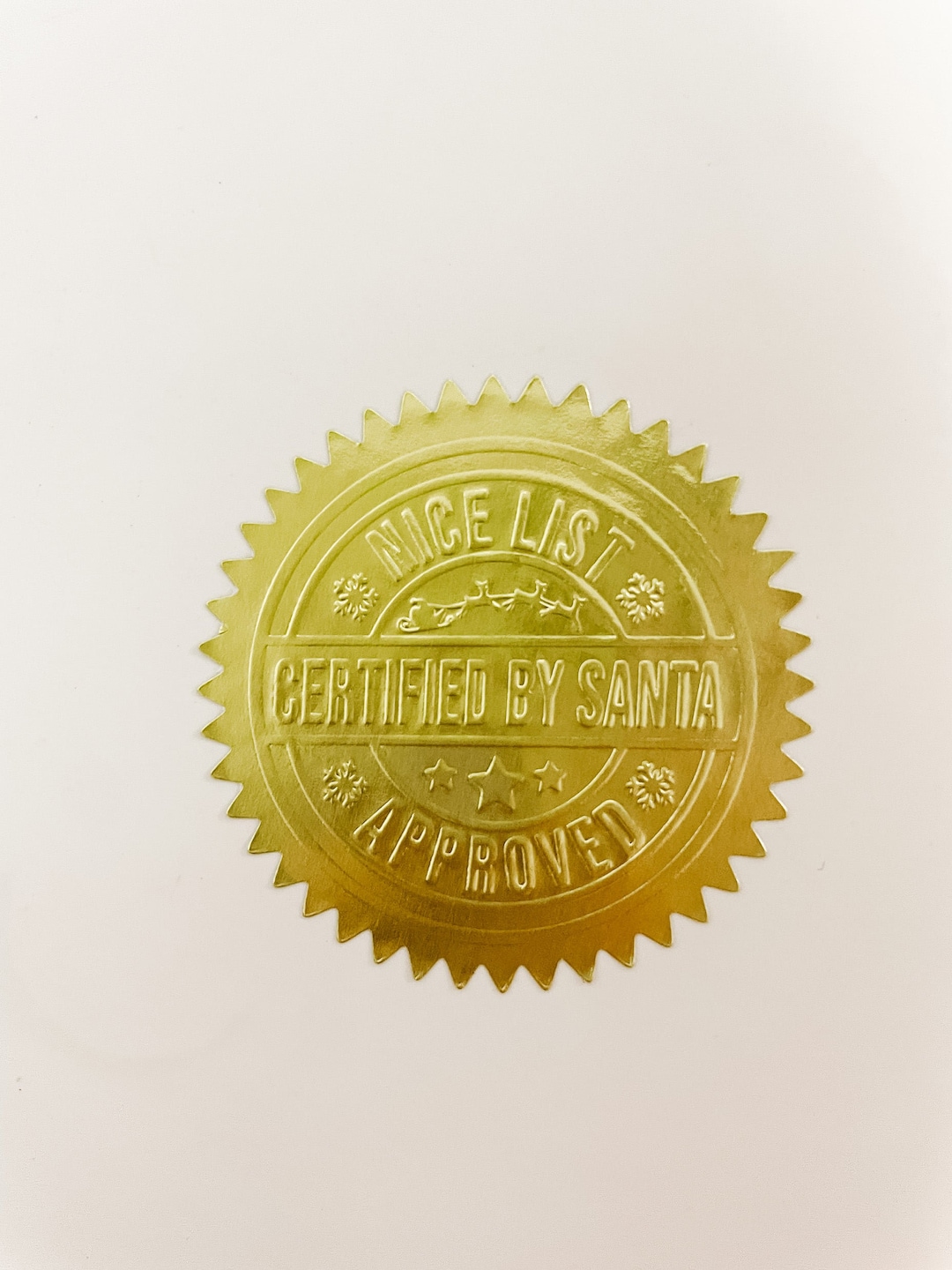 Sheet of 10 Santa Nice List Stickers RTS - Etsy