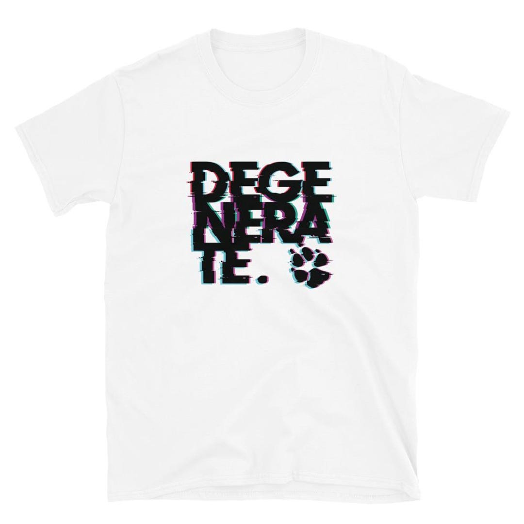 DEGENERATE - T-shirt - Glitch White - Etsy
