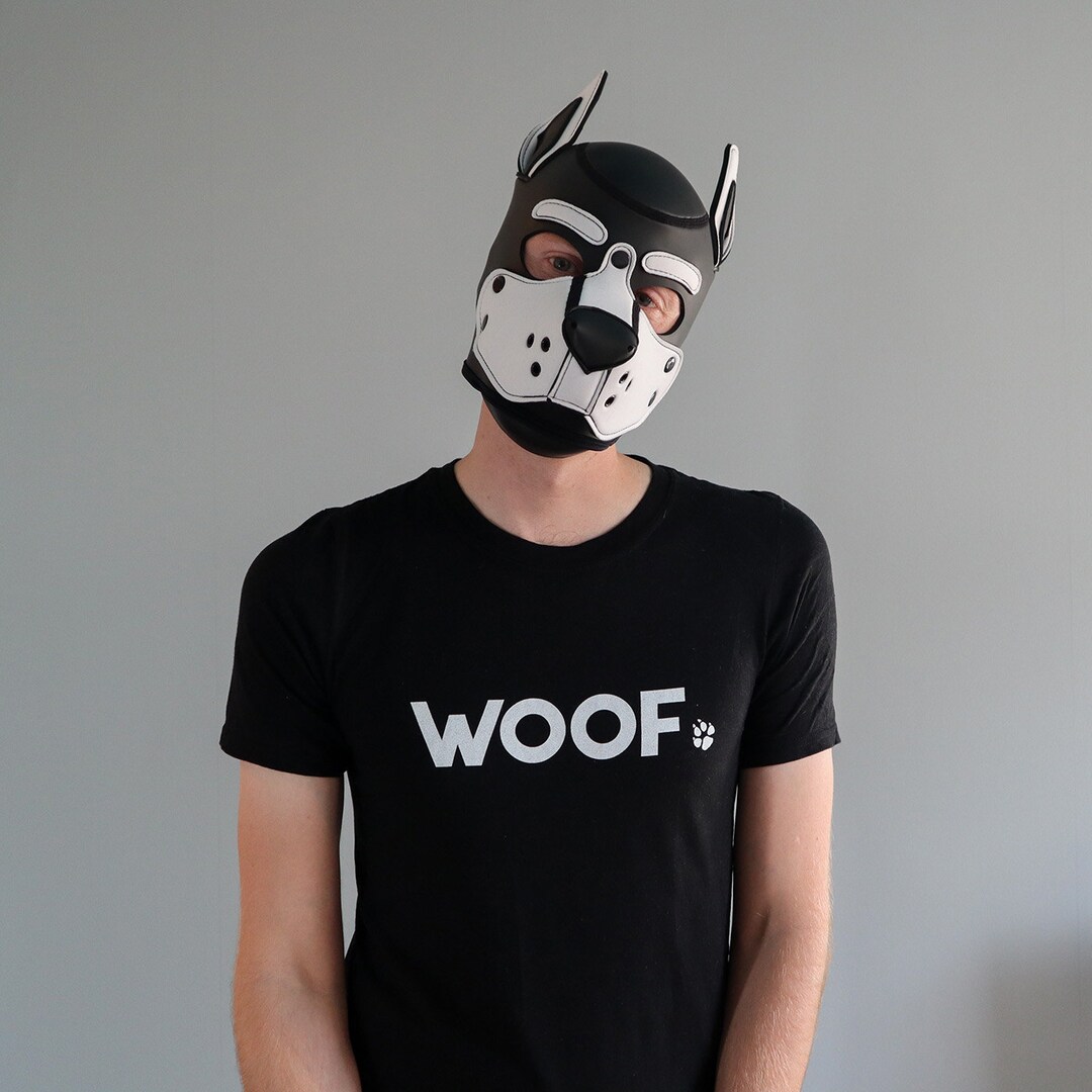 WOOF, Pup, Fetish Streetwear, Pupplay Tshirt, Paw Print - Etsy