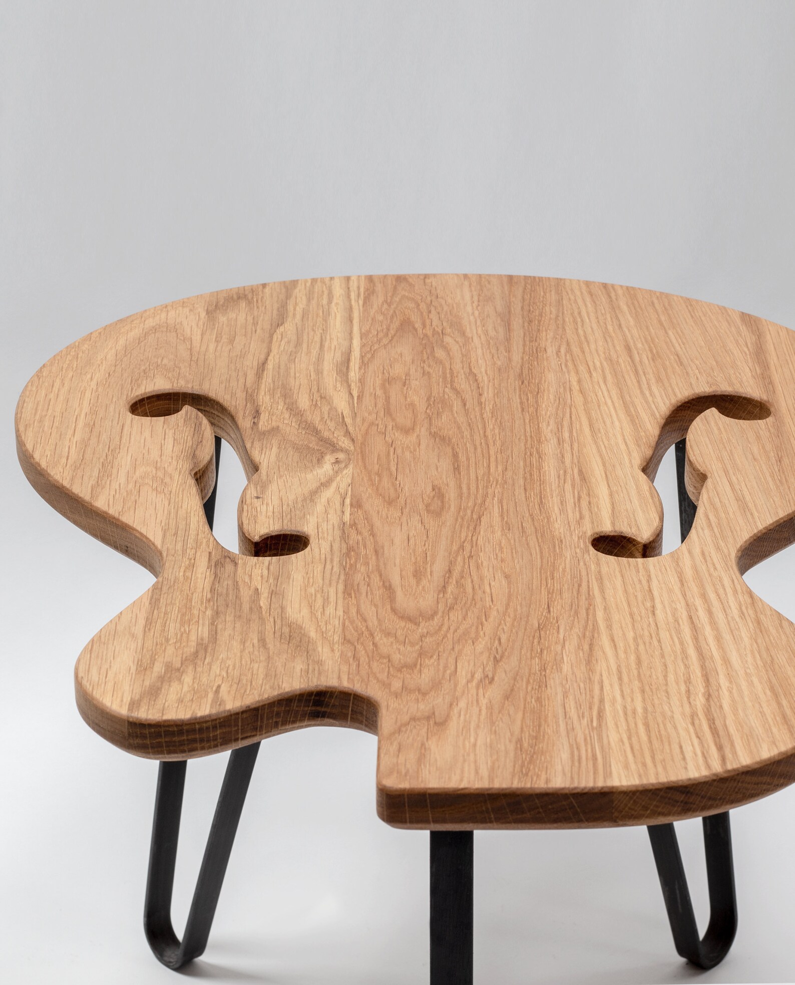 Personalized Guitar Table Hollow B Mancave Hairpin Legs | Etsy