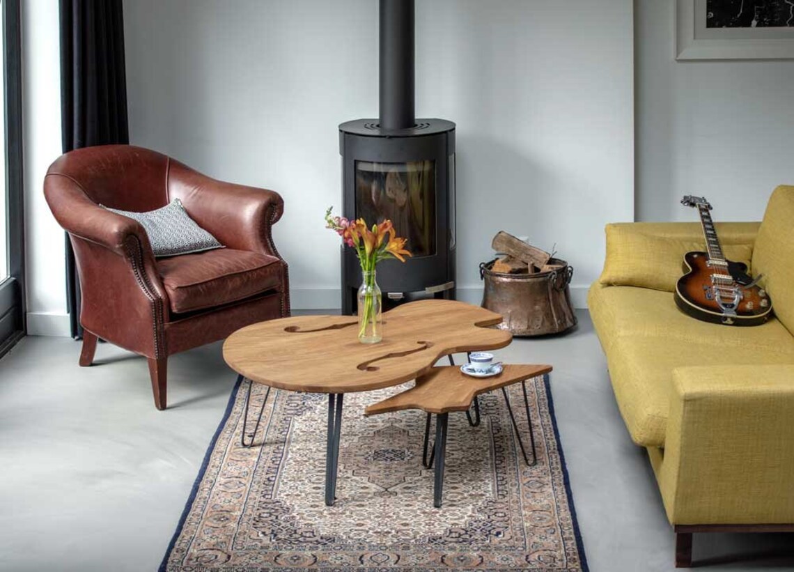 Guitar Coffee Table Mancave Music Studio Design Table | Etsy