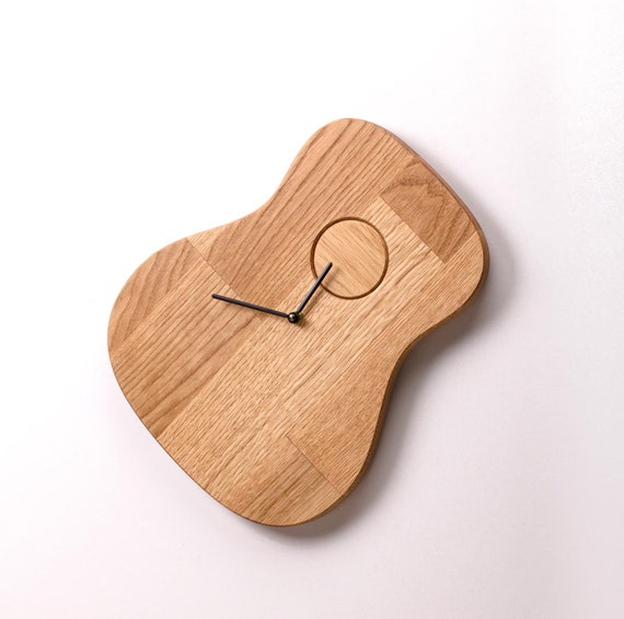 Guitar Clock Acoustic the Original-wall Clock-western-wall - Etsy