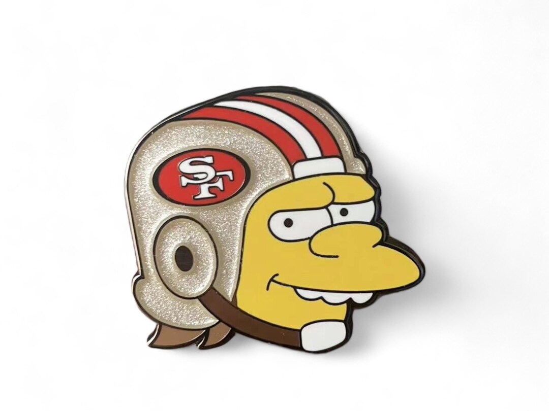 San Francisco 49ers Pin | Simpsons Style Enamel Pin | Football Fan ...