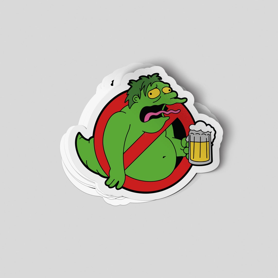 Ghostbusters Sticker, Slimer Sticker, the Simpsons Sticker, Laptop ...