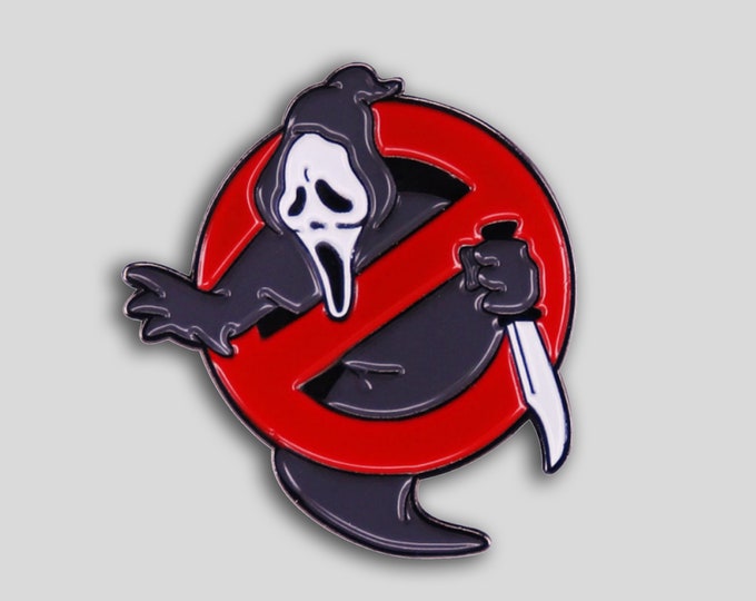 Ghostface Pin Slasher Horror Icon Movie Scream Scary Ghost Buster Lapel Pin Brooch T