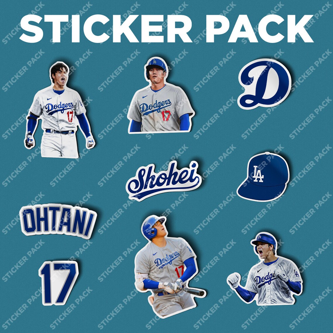 Ohtani Sticker Pack - Unique and Creative Designs for Your Collection ...