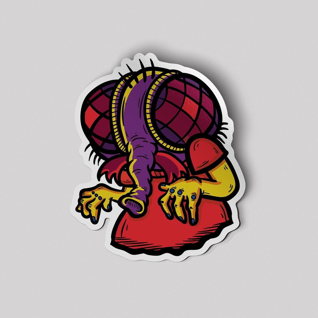Mutant Bart Simpson Fly Crossover Sticker | Funny Horror Decal ...