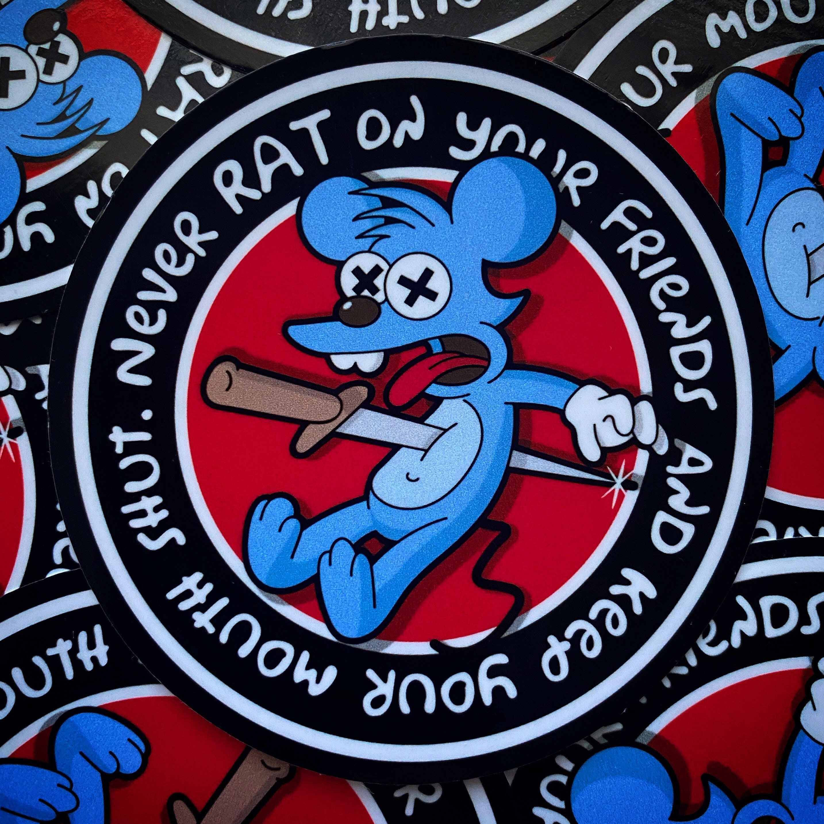 Itchy Sticker Gangster Sticker the Simpsons Stickers Laptop - Etsy