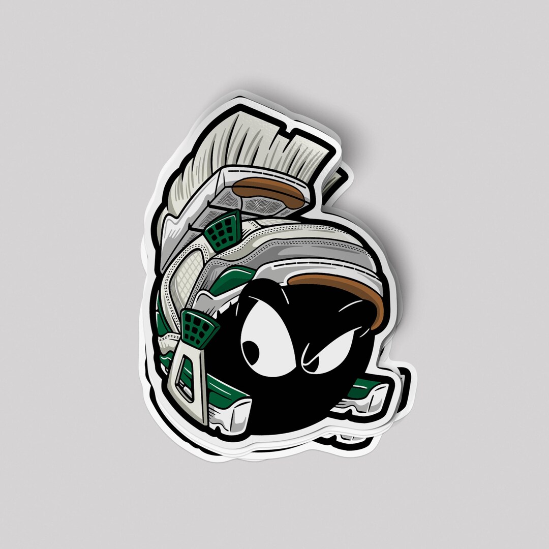 Marvin the Martian Sneaker Sticker | Cartoon Shoe Decal | Looney Tunes ...