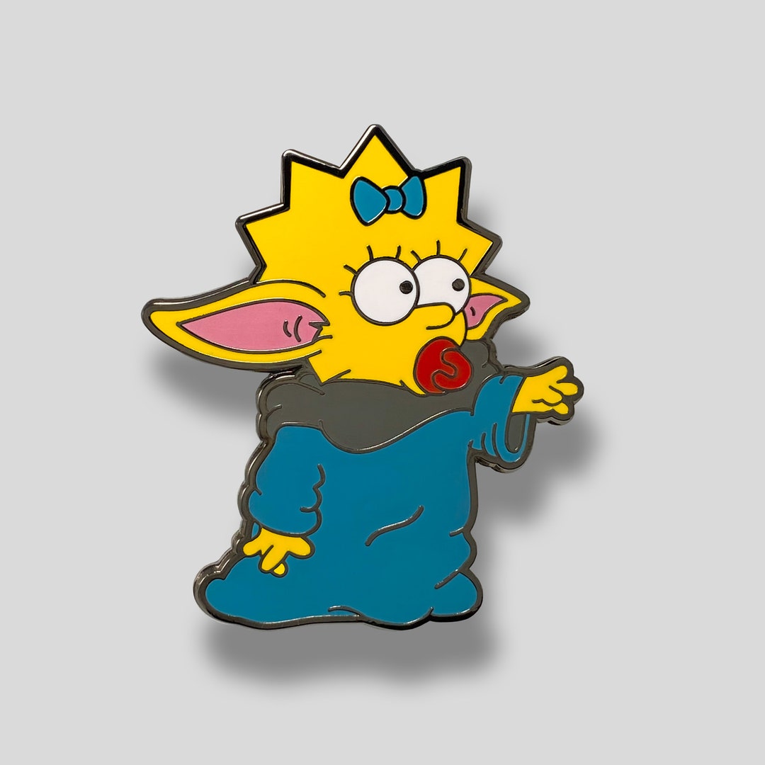 Jedi Pin, Star Wars Pin, Yoda Pin, Maggie Simpson Pin, the Simpsons Pin ...