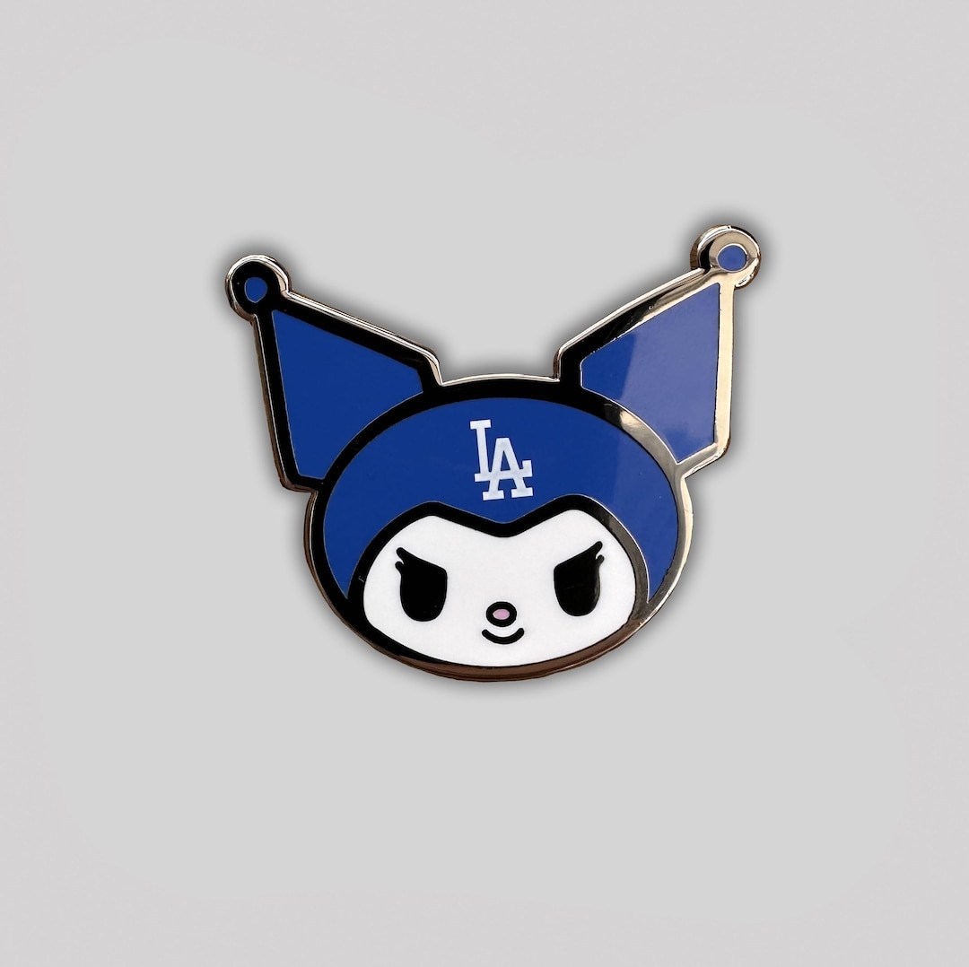 Kuromi LA Dodgers Hat Pin – Cute & Edgy Baseball Enamel Pin - Etsy