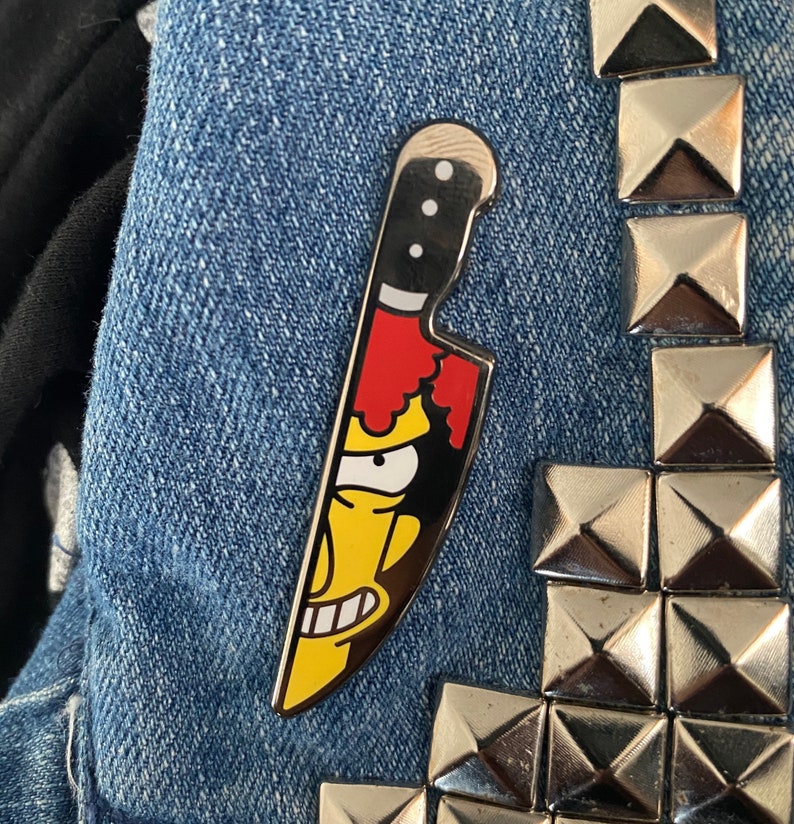 Slasher Pin Sideshow Bob Pin Knife Pin the Simpsons Pins - Etsy