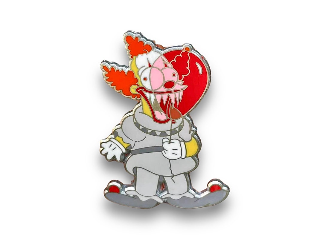 Krusty, IT the Clown, Hard Enamel Pin - Etsy