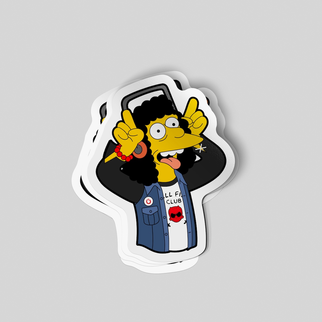 Eddie Munson Sticker, ST Sticker, the Simpsons Sticker, Laptop Sticker ...