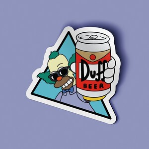 Krusty Sticker, Duff Beer Sticker, the Simpsons Stickers, Laptop ...