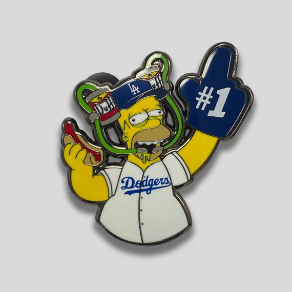 Homer Simpson Pin Dodgers Pin Duff Beer Pin the Simpsons - Etsy