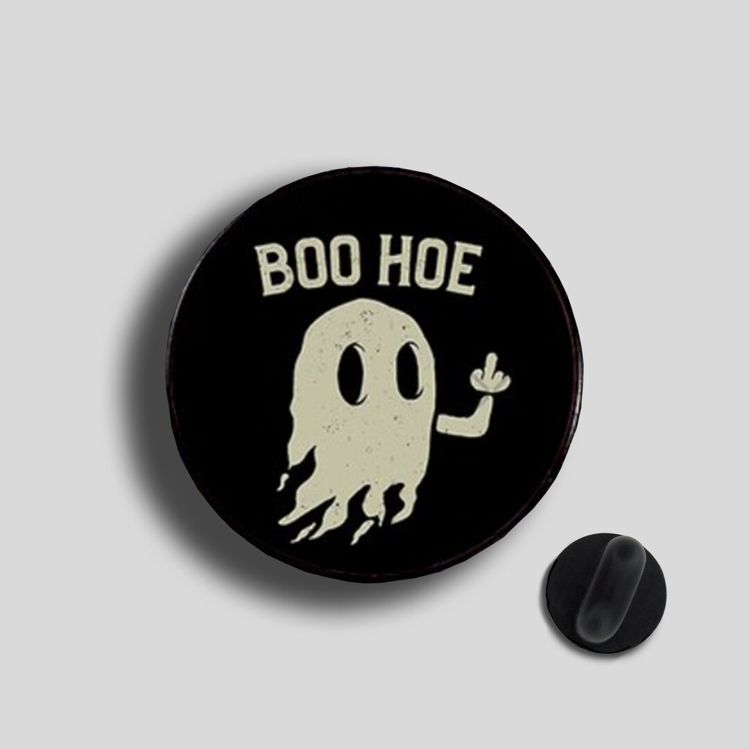 Boo Hoe Ghost Flipping Off Middle Finger Cute Ghost PIN - Etsy