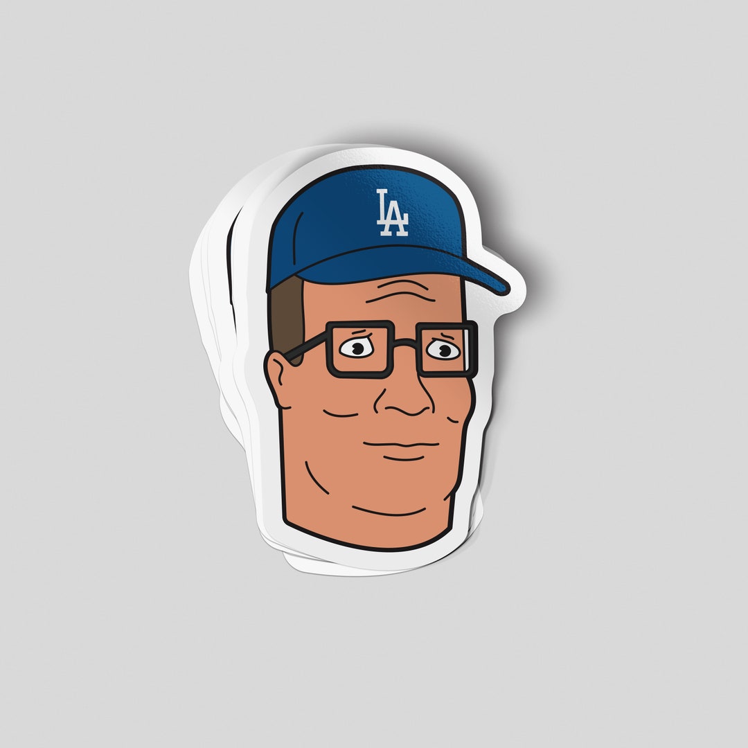 King of the Hill Sticker, Hank Hill Sticker, Dodgers Sticker, Laptop ...