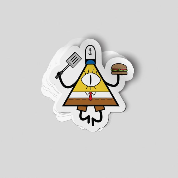 Spongebob Sticker Bill Cipher Sticker Gravity Falls Sticker - Etsy
