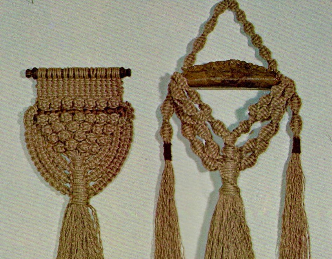 PIPE DREAM and HERALDRY Macrame and Jute Fibre Wall Hanging Patterns ...