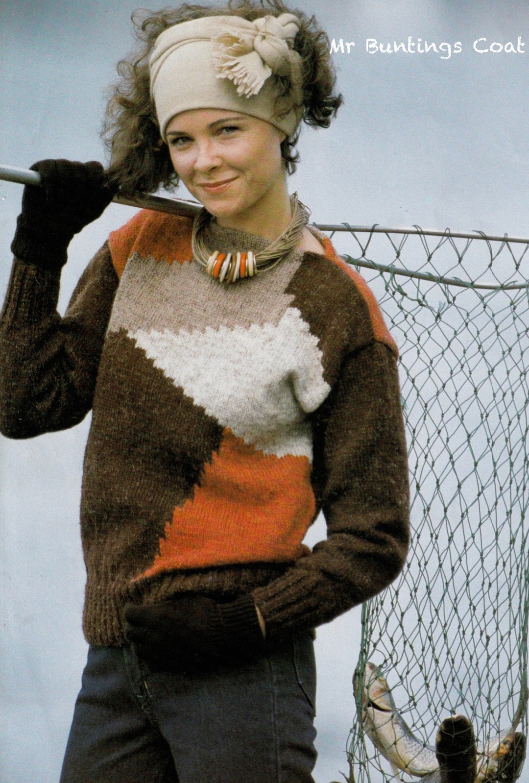 Colour Block Jumper Knitting Pattern: Geometric Double Knit (PDF ...