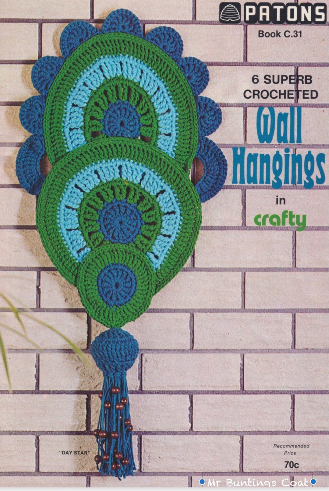 Six Bold Wall Hanging Crochet Patterns Using Worsted 10-ply - Etsy