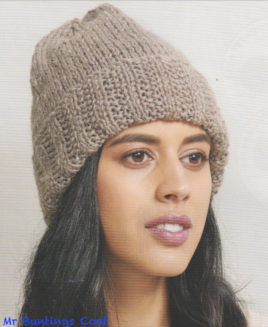 Chunky Ribbed Beanie Knitting Pattern: 12 Ply (PDF Pattern) - Etsy ...